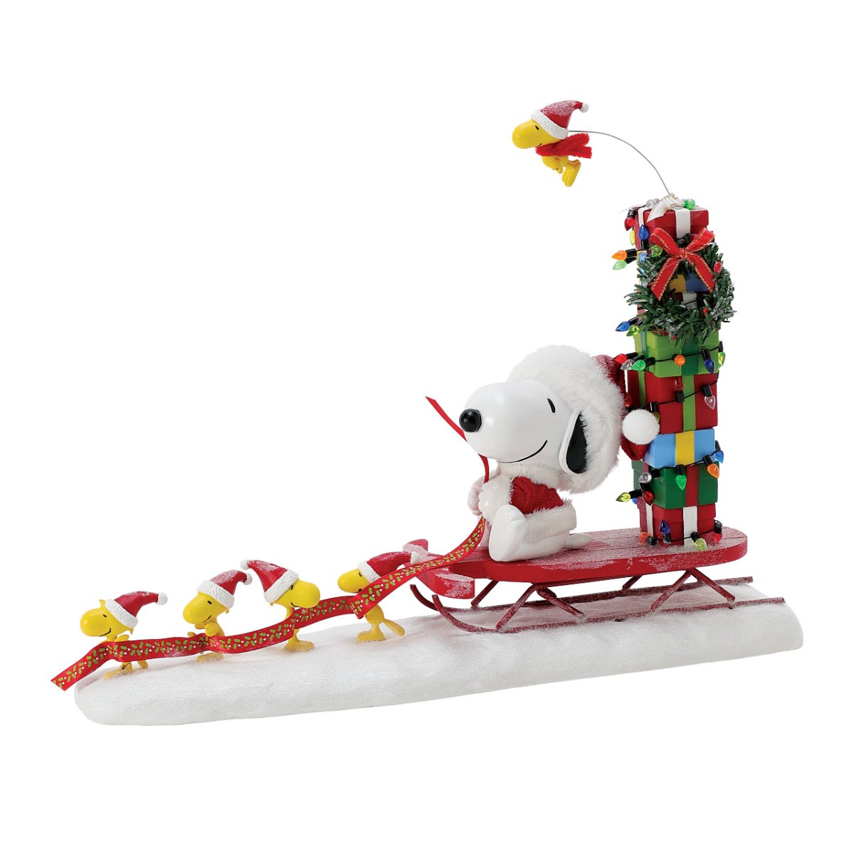 Snoopy på slæde - Department 6014779 - Disney - La Friga